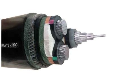 China 8.7/15kV 3x300SQMM Steel Wire Armoured Aluminum Cable YJLV32 AL/XLPE/SWA/PVC Power Armour Cables for sale