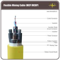 China Coal Mining Flexible Rubber Cable , 1 Ground Core Rubber Sheath Cable for sale