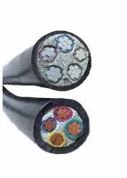 China Unarmored Power PVC Electrical Cable Copper / Aluminum Conductor 4 Cores Cables for sale