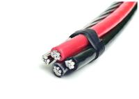 China Shanghai Shenghua Cable XLPE / PVC Insulated Aerial Bundled Cable , Triplex Service Drop Cable for sale