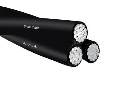 China Shanghai Shenghua Cable 3 Core Aerial Bundled Triplex Service Drop Cable For Overhead Power Transmission Lines for sale