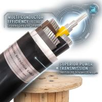 China IP68 Waterproof PVC Insulated Power Cable 0.6/1kV 4x25mm2 Underground Direct Burial for sale