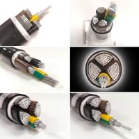 China UV Resistant PVC Insulated Power Cable 0.6/1kV 4x35mm2 Aerial Overhead Outdoor Use for sale