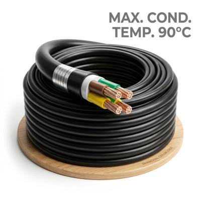China High Temperature XLPE Insulated PVC Sheathed Cable 0.6/1kV 4x16mm2 Power Station for sale
