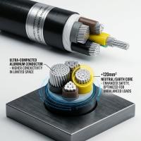 China UV Resistant PVC Insulated Power Cable 0.6/1kV 4x35mm2 Aerial Overhead Outdoor Use for sale