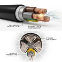 China Oil Resistant Chemical Resistant PVC Insulated Cable 450/750V 3 Core Industrial Use for sale