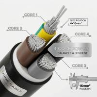 China High Temperature XLPE Insulated PVC Sheathed Cable 0.6/1kV 4x16mm2 Power Station for sale