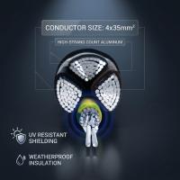 China NYY 4x70mm2 Anti UV PVC Insulated Cable Direct Burial Sunlight Resistant 0.6/1kV IEC60502 for sale