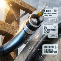 China ABC 4x35mm2 UV Stabilized PVC Insulated Aerial Bundled Cable Overhead 0.6/1kV IEC60502 for sale