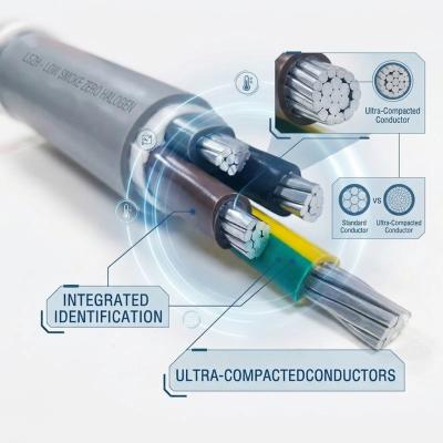China N2XCH-J 5x16mm2 Low Smoke Zero Halogen PVC Insulated Cable Tunnel 0.6/1kV IEC60502 for sale