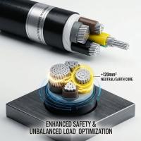 China FR 4x35mm2 Flame Retardant PVC Insulated Power Cable IEC60332 0.6/1kV Copper Conductor for sale