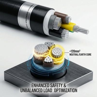 China FR 4x35mm2 Flame Retardant PVC Insulated Power Cable IEC60332 0.6/1kV Copper Conductor for sale