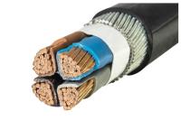 China 4 Core Galvanized Steel 1×25mm2 Armoured Copper Cable for sale