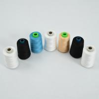 China 204 30s/2 403 Fiber 100 Polyester Yarn  High Strength White Yizheng For Sewing Thread for sale