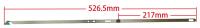 China 526.5mm Wiele B Type Carpet Weaving Machinery Steel Hook for sale