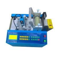 China Automatic Fabric Straps Automated Pipe Auto Share 900 Fabric 5x5 Paper 250w Electric Rotary Fabric Sleeve Tube Cutting Machine for sale