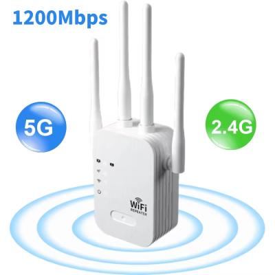China Long Range 1200mbps 5g Wifi Booster Outdoor WiFi Extender Dual Band 2.4G 5GHz Wifi Repeater With Ethernet Port For Home for sale