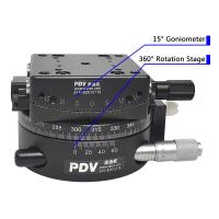 China 2 Dimensional Combined Radian Manual Tilt Stage 360 Degree Rotary for sale