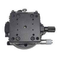 China 2 Dimensional Combined Radian Manual Tilt Stage 360 Degree Rotary for sale