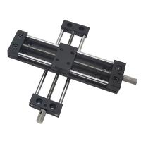 China Two Axis Combination Linear Manual Xy Stage Stretching Table With Locking for sale