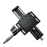 China Differential Head Large Lead Manual Stage Long Stroke Two Axis Slide for sale