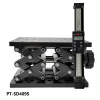 China Scissor Type Manual Lab Jack With Digital Display Vernier Caliper for sale