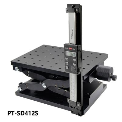 China Large Stroke Optical Experiment Precision Manual Lifting Stage With Digital Calipers for sale
