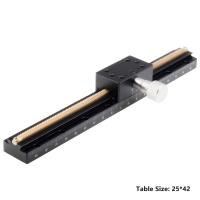 China Dovetail Trough Rack And Pinion Manual Stage Linear Sliding Long Stroke for sale