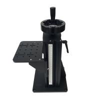 China Z Axis Large Stroke Manual Lab Jack T Shaped Screw Drive Hand Lifting Stage for sale