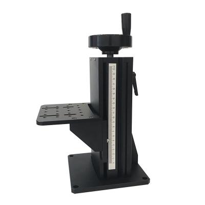 China Optical Z Axis Large Travel Moving Stages Manual Column T Screw Hand Lifting Platform for sale