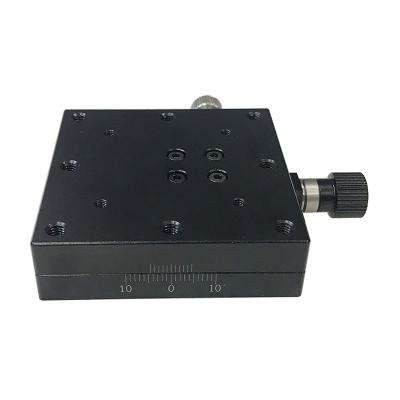 China Precision Fine Adjustment Manual Linear Stage Screw Drive Left Hand Locking for sale