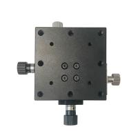 China Xy Two Dimensional Manual Linear Stage Screw Driven Table Size 60 * 60 for sale