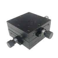 China Xy Two Dimensional Manual Linear Stage Screw Driven Table Size 60 * 60 for sale