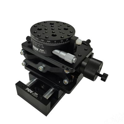 China Fine Adjustment Stages Manual Xyz Three Axis Translation Lift Rotation Displacement for sale