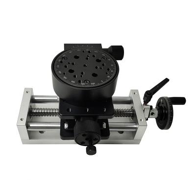 China Aluminum Alloy Precision Manual Rotation Stage Xzθ Multidimensional Platform Worm Gear for sale