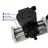 China Aluminum Alloy Precision Manual Rotation Stage Xzθ Multidimensional Platform Worm Gear for sale