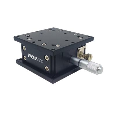 China Precision Manual Lab Jack 10mm Trave Z Axis Optical Moving Stage for sale