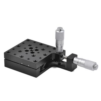 China Fine Adjustment 3kg Manual Rotary Stage Tilt Two Xy Axis Pitch Deflection Platform for sale