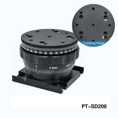China 360 Degree Manual Rotary Stage 26mm Vertical Adjustment for sale