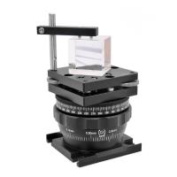 China Height Rotary Adjustable Manual Lab Jack High Stability Lockable Load 50kg for sale