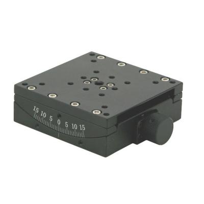 China 15 Degrees Adjustment Manual Microscope Stage Arc Swing Platform Worm Gear And Worm Drive for sale