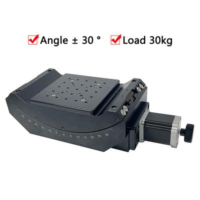 China Precision Motorized Goniometer Stage Optical Radian Tilt Slide Platform for sale