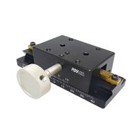 China X Axis 80mm Manual Linear Stage Dovetail Guide Rail Optical Sliding Platform for sale