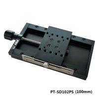 China Dovetail Slot Direct Drive Slide Stage Manual Travel 100mm Load 25kg for sale