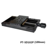 China Dovetail Slot Direct Drive Slide Stage Manual Travel 100mm Load 25kg for sale