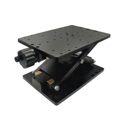 China Optical Experiment Manual Lab Jack Displacement Platform Shear With Large Load for sale
