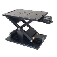 China Optical Experiment Manual Lab Jack Displacement Platform Shear With Large Load for sale