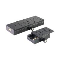 China Helical Gear Rack Driven Manual Linear Stage With Hand Wheels On Both Sides for sale