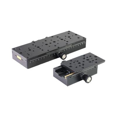 China Helical Gear Rack Driven Manual Linear Stage With Hand Wheels On Both Sides for sale