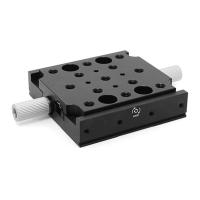 China Double Knob Adjustment Swallowtail Motorized Linear Stage Travel ± 12.5mm for sale